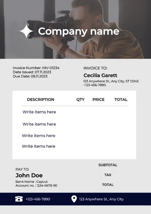 Invoice | CapCut Template